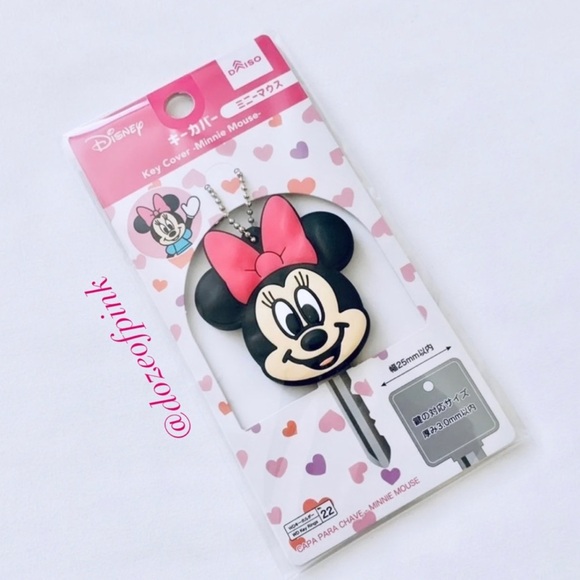 Disney | Accessories | Disney Minnie Mouse Pink Bow Silicone Key Cover ...